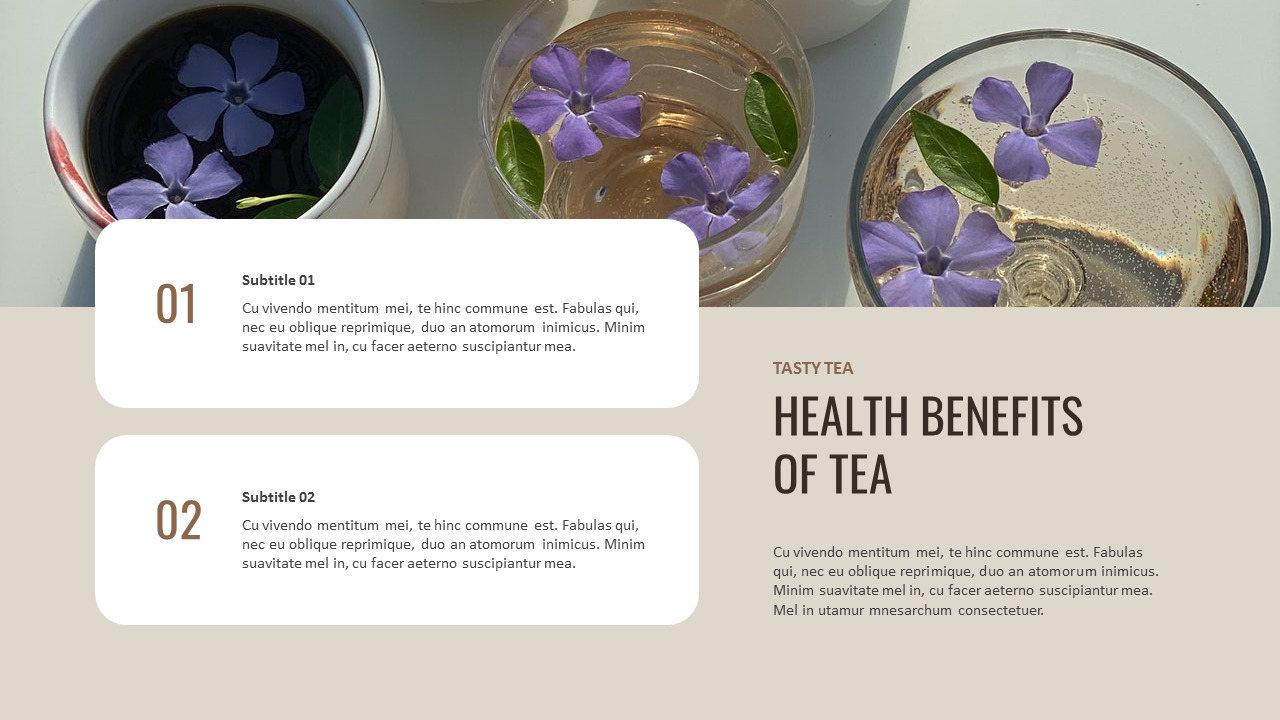 Tasty Tea PowerPoint to Google Slides|Lifestyle