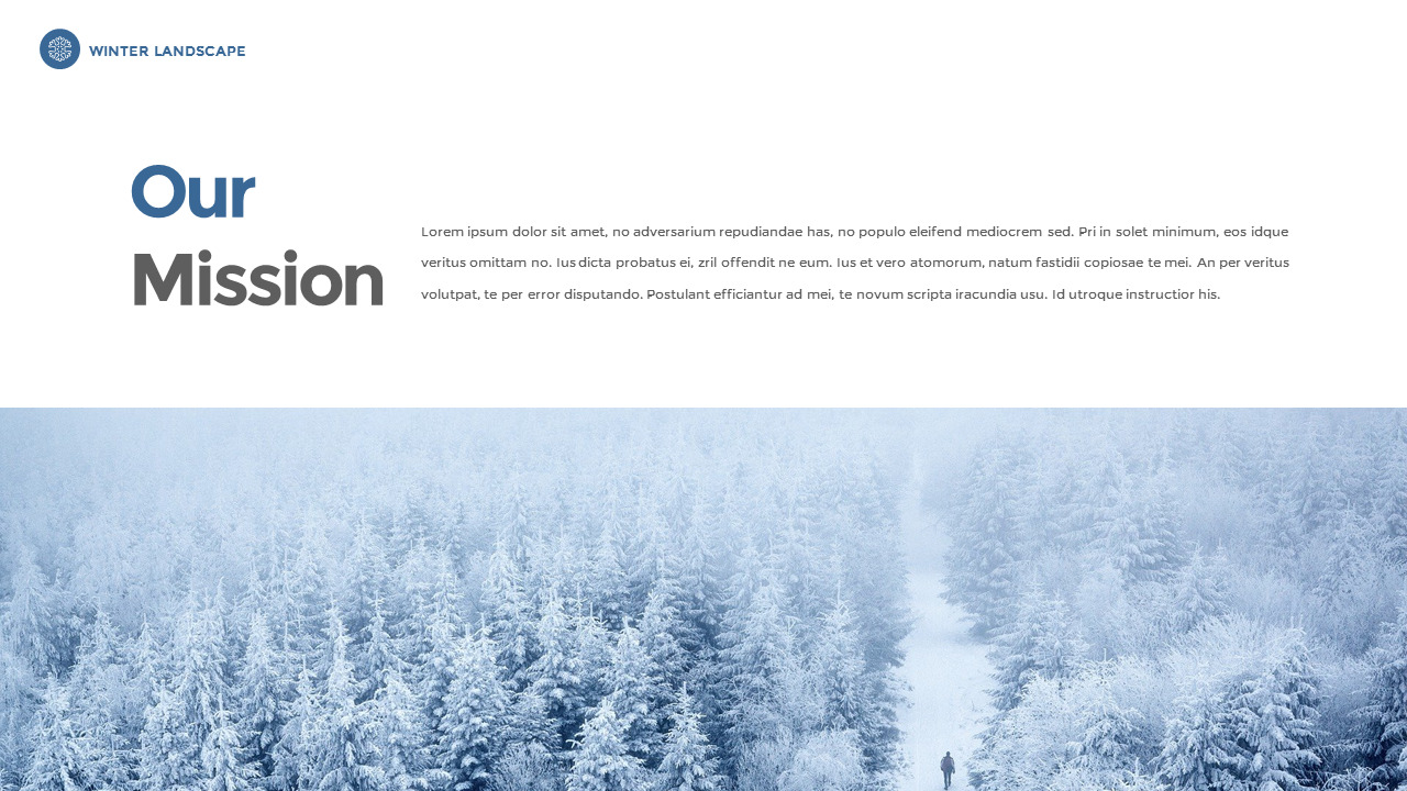 Paysage d'hiver Présentation PowerPoint de Google