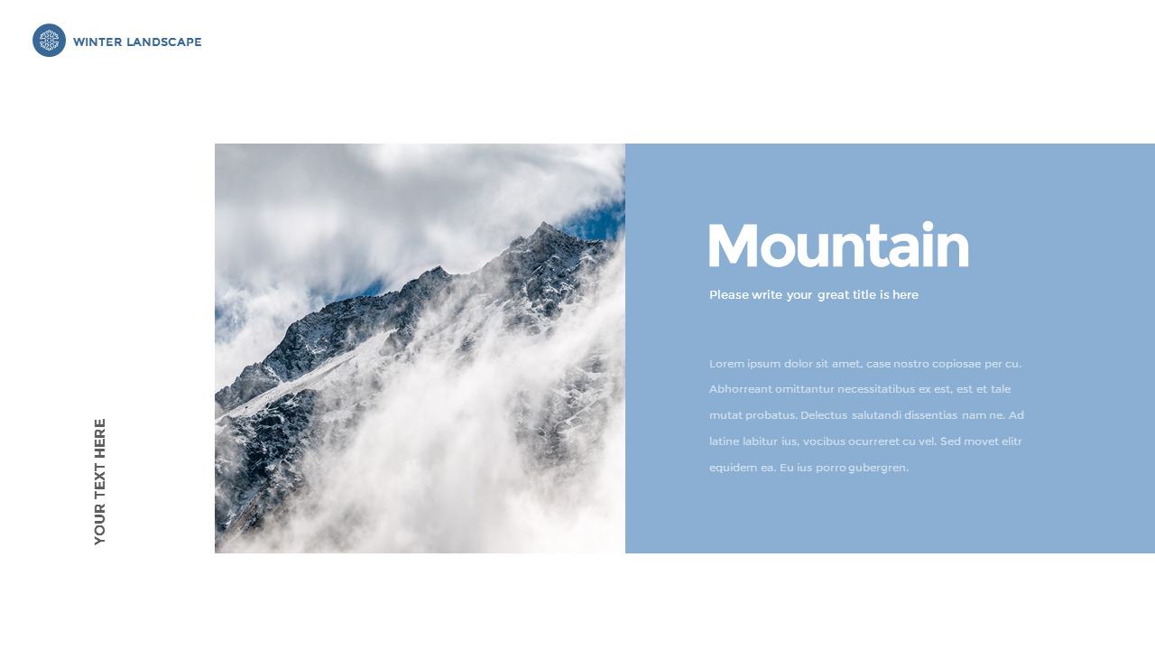 Paysage d'hiver Présentation PowerPoint de Google