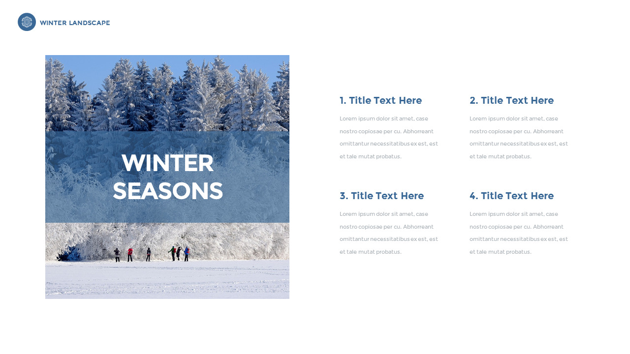 Paysage d'hiver Présentation PowerPoint de Google
