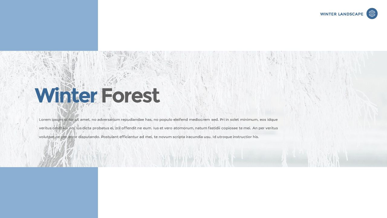 Paysage d'hiver Présentation PowerPoint de Google