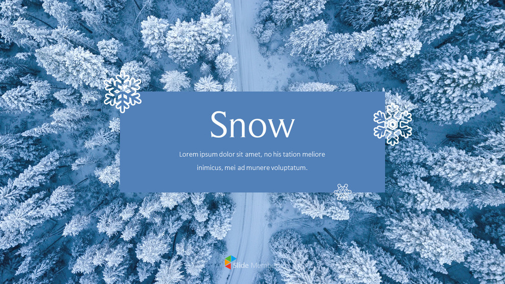 Snow presentation slide|Lifestyle|PPT Templates