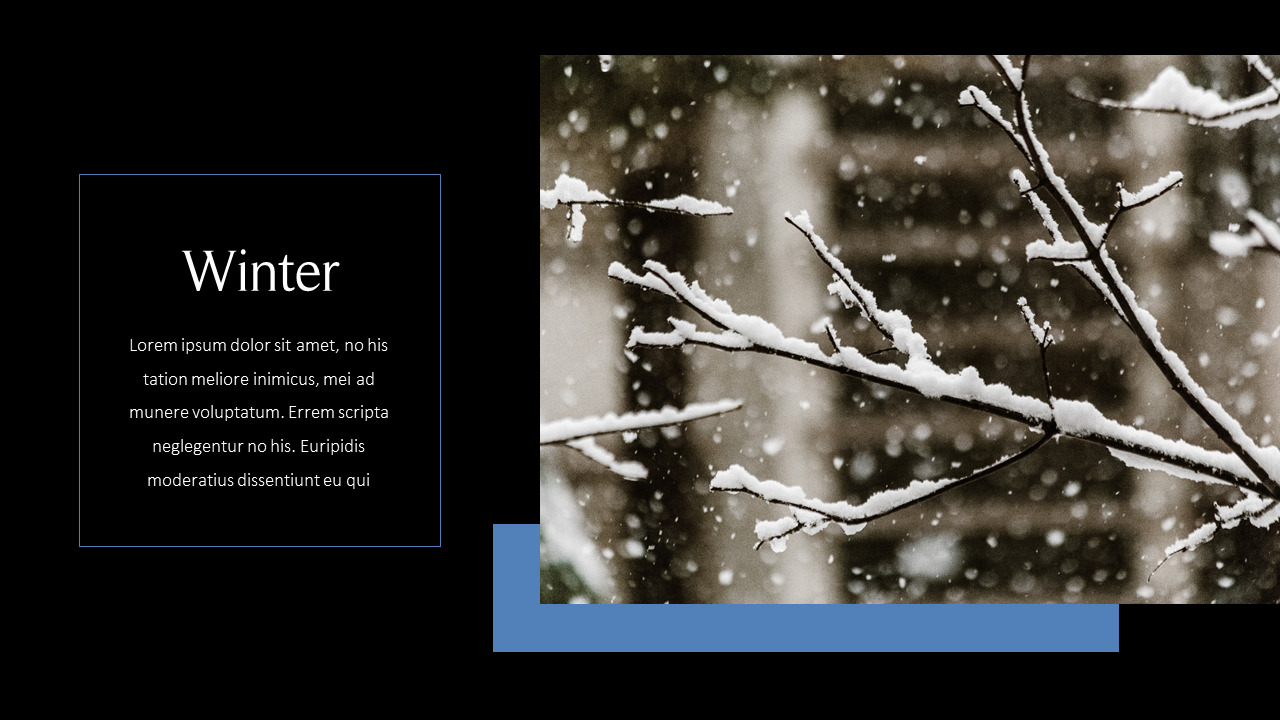 Snow presentation slide|Lifestyle|PPT Templates