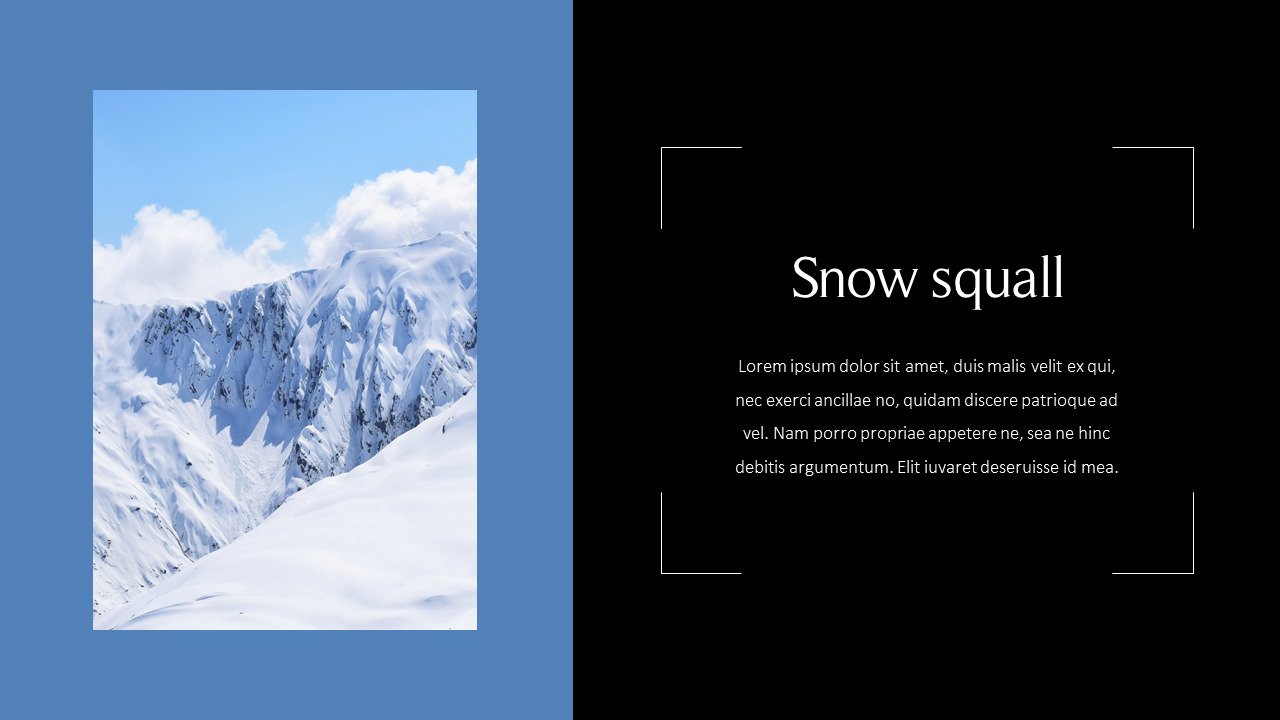 Snow presentation slide|Lifestyle|PPT Templates