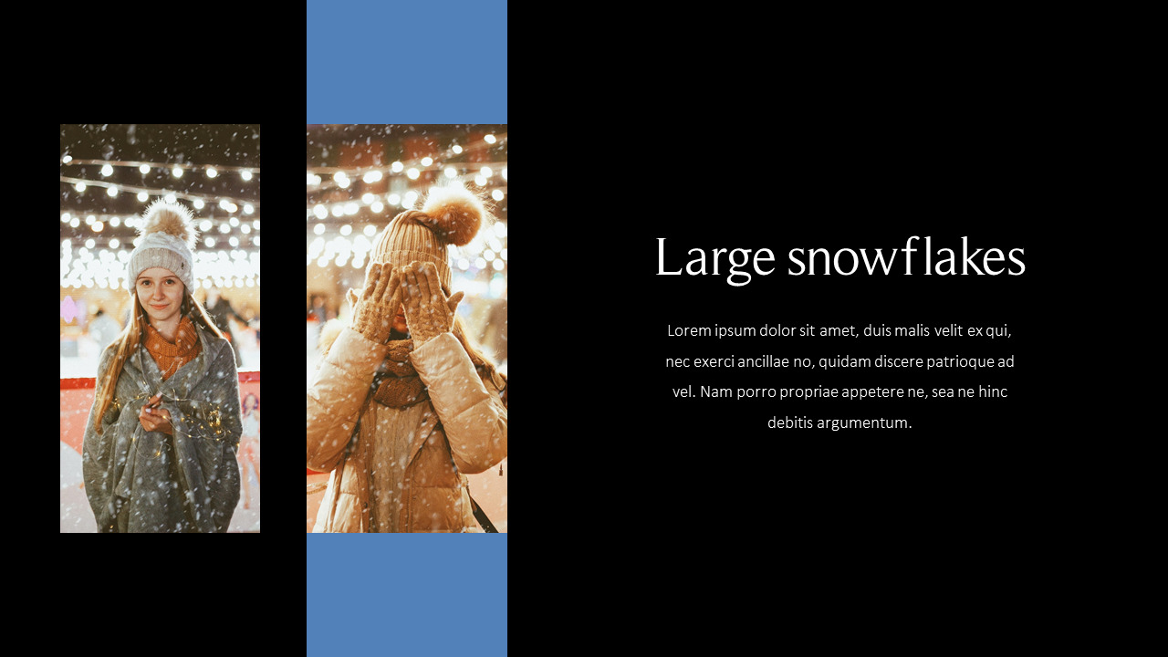 Snow presentation slide|Lifestyle|PPT Templates