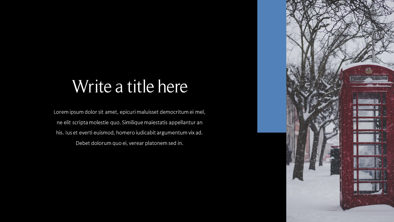 Snow presentation slide|Lifestyle|PPT Templates