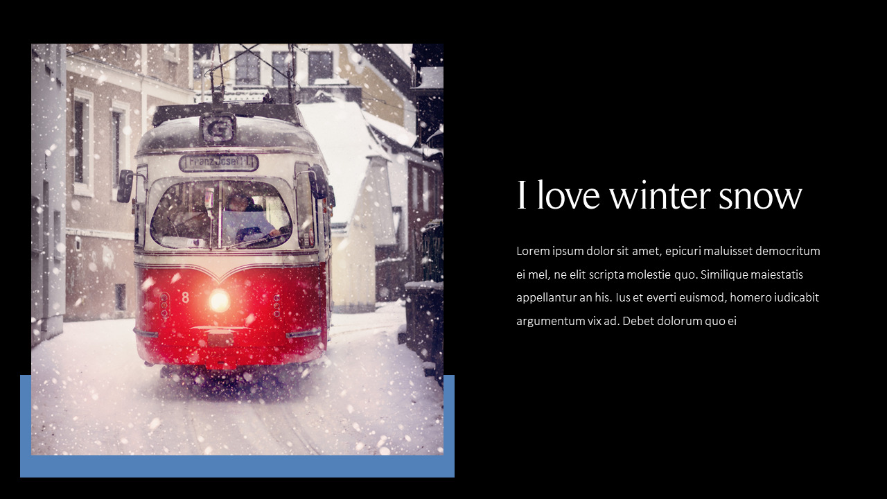 Snow presentation slide|Lifestyle|PPT Templates