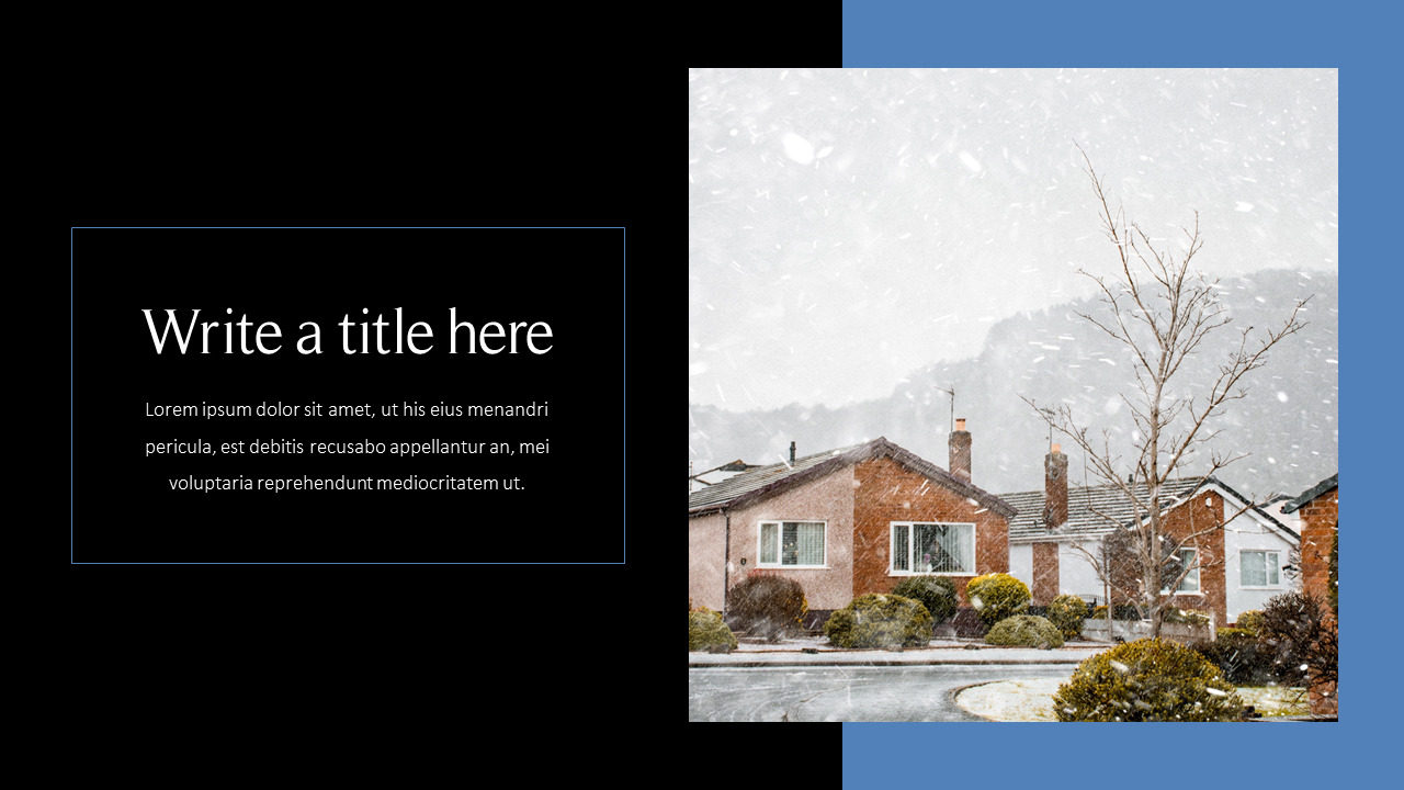 Snow presentation slide|Lifestyle|PPT Templates