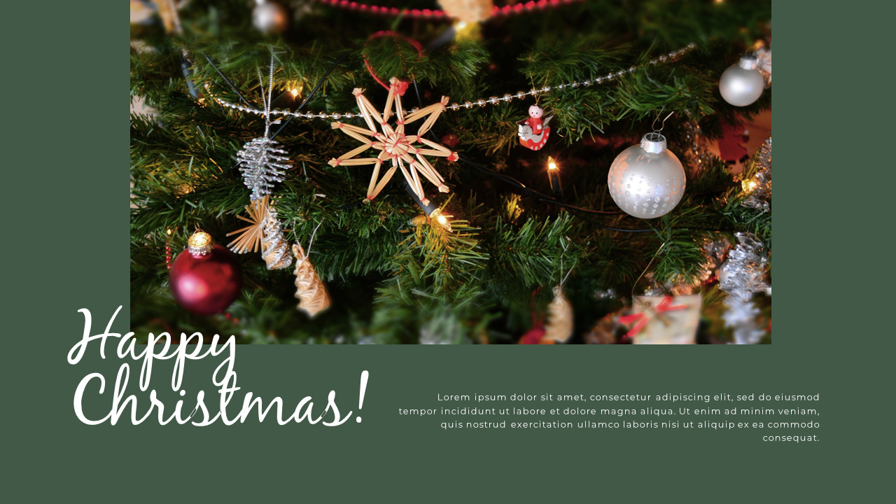 A Very Merry Christmas Presentation Format