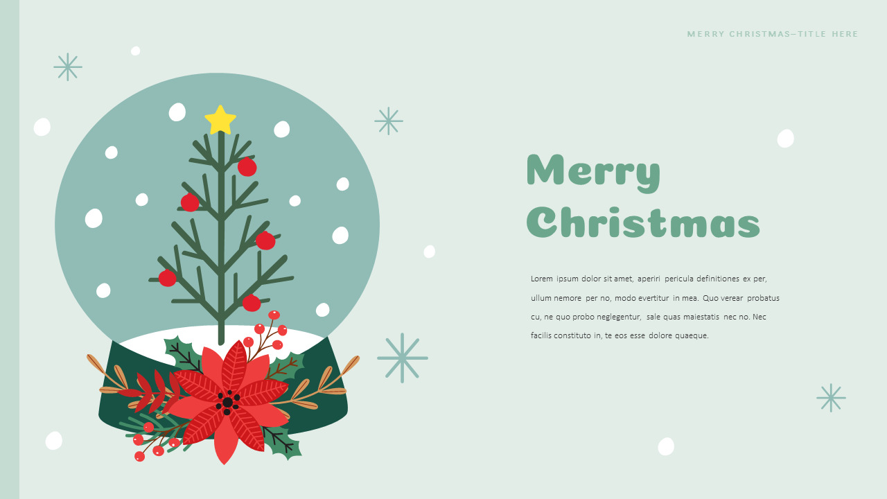 Happy Christmas template google slides|Lifestyle