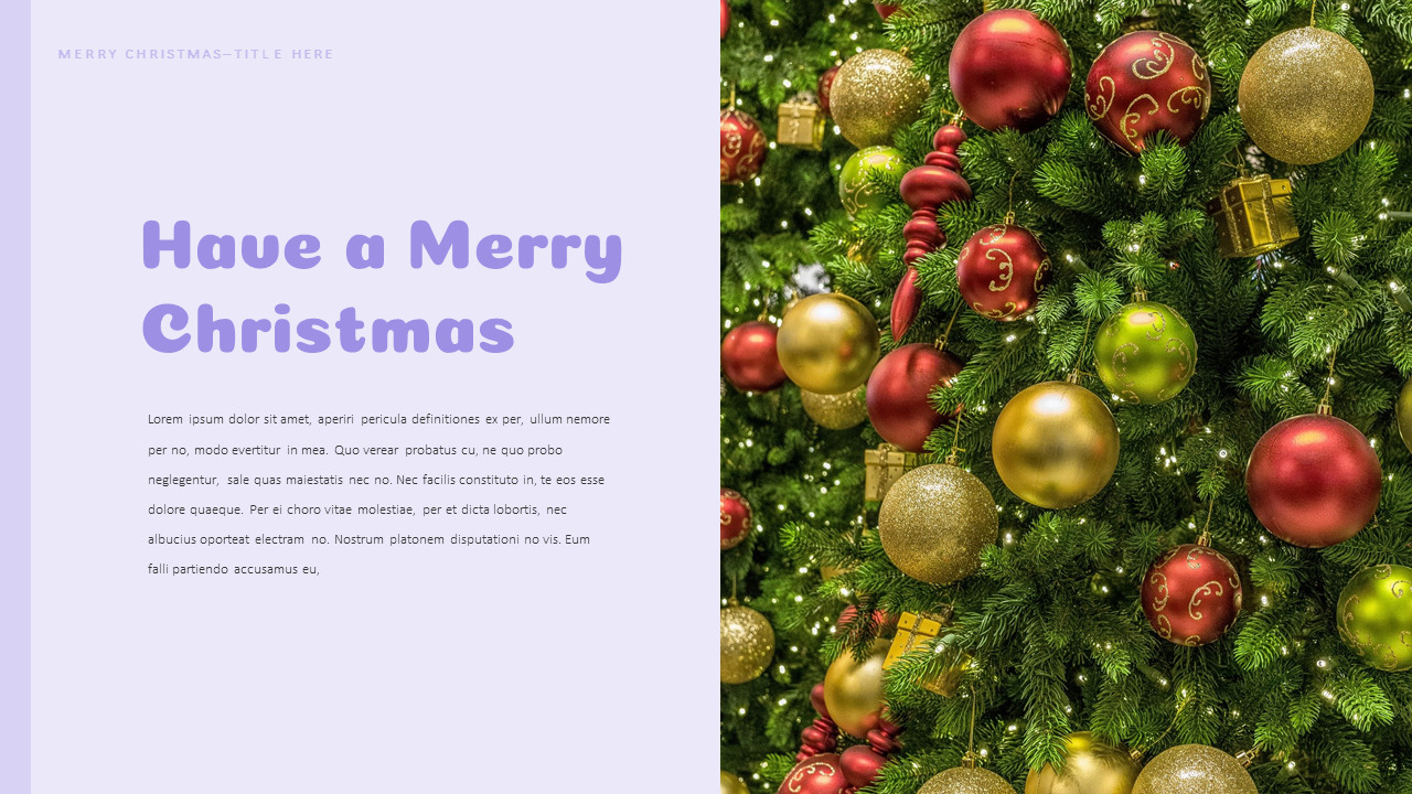 Happy Christmas template google slides|Lifestyle