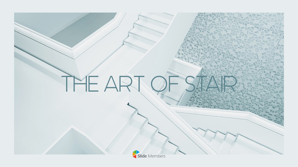 The Art of Stair PowerPoint Layout|Lifestyle|Templates