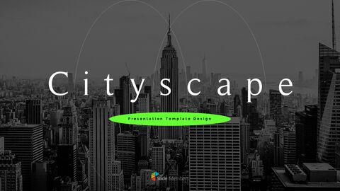 Cityscape Presentation PowerPoint Templates Design