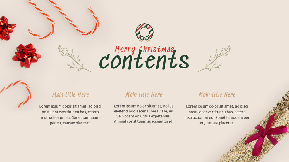 Merry Christmas Google Slides Presentation