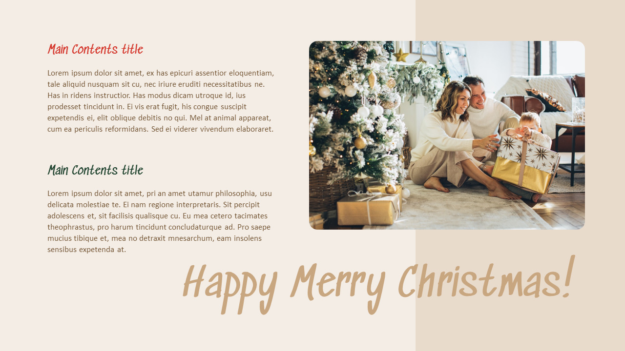 Merry Christmas Google Slides Presentation