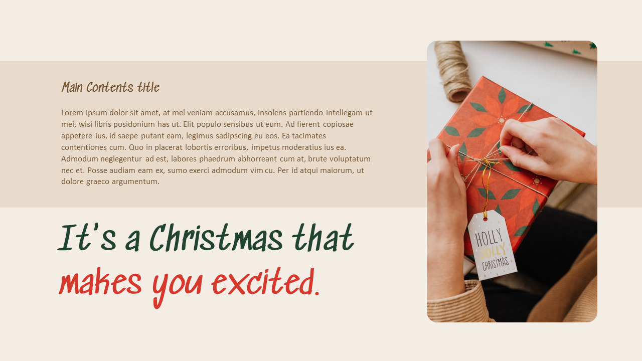 Merry Christmas Google Slides Presentation