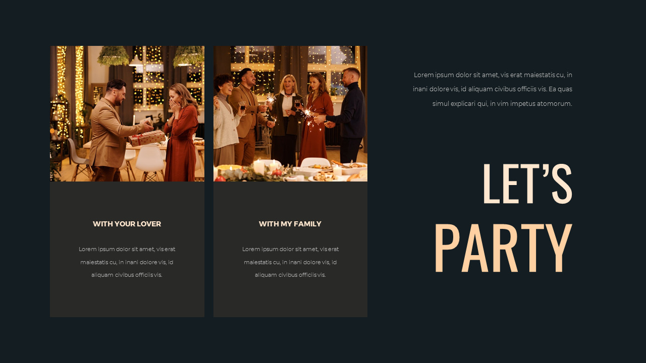 New Year Eve Party PowerPoint to Google Slides|Lifestyle
