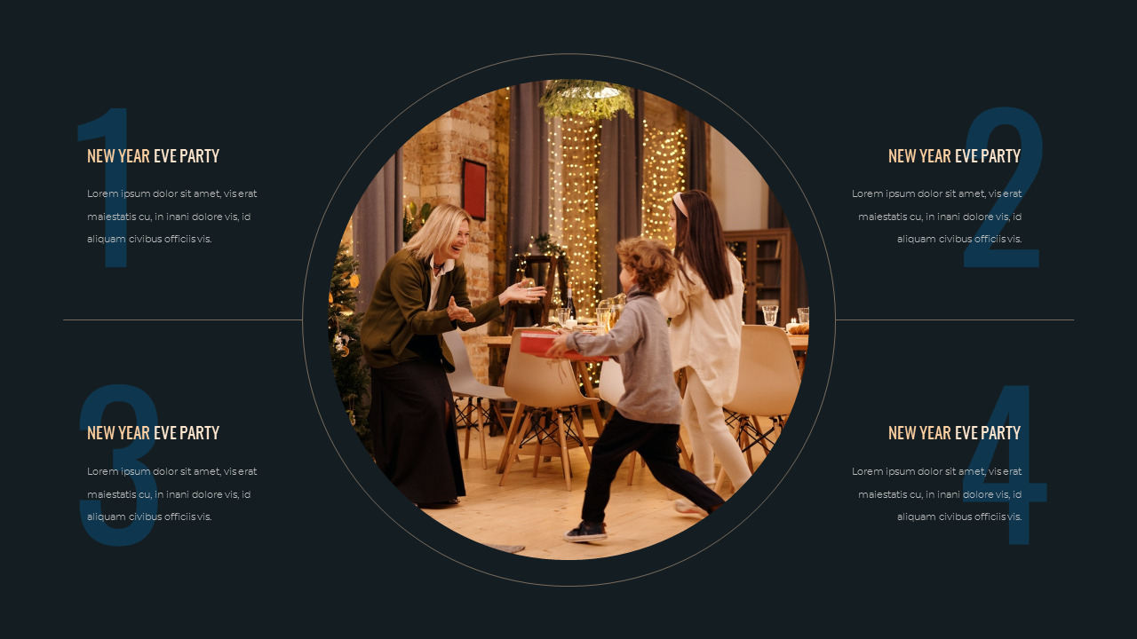 New Year Eve Party PowerPoint to Google Slides|Lifestyle
