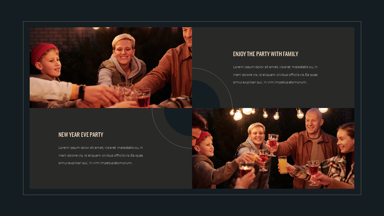 New Year Eve Party PowerPoint to Google Slides|Lifestyle