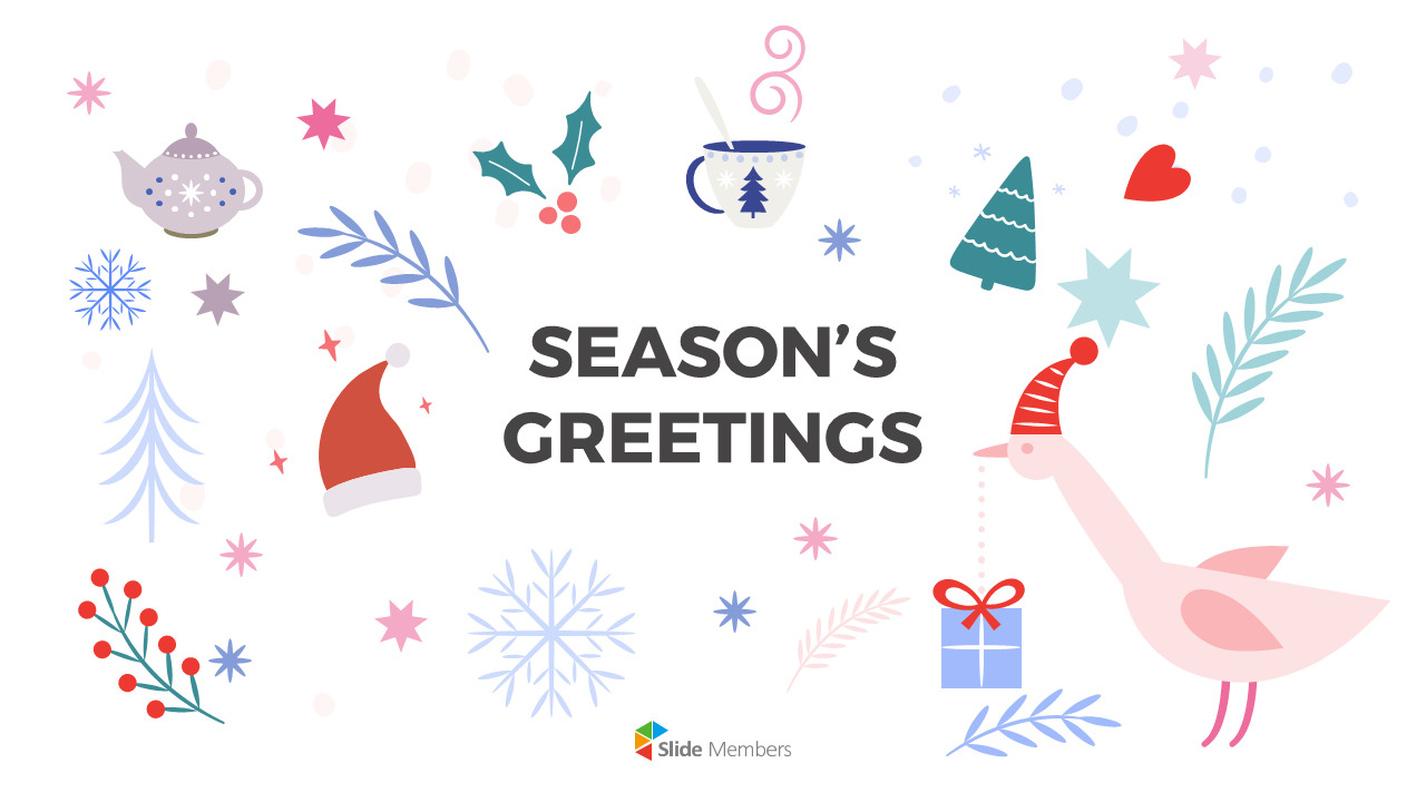 Season's Greetings Presentation Google Slides Templates