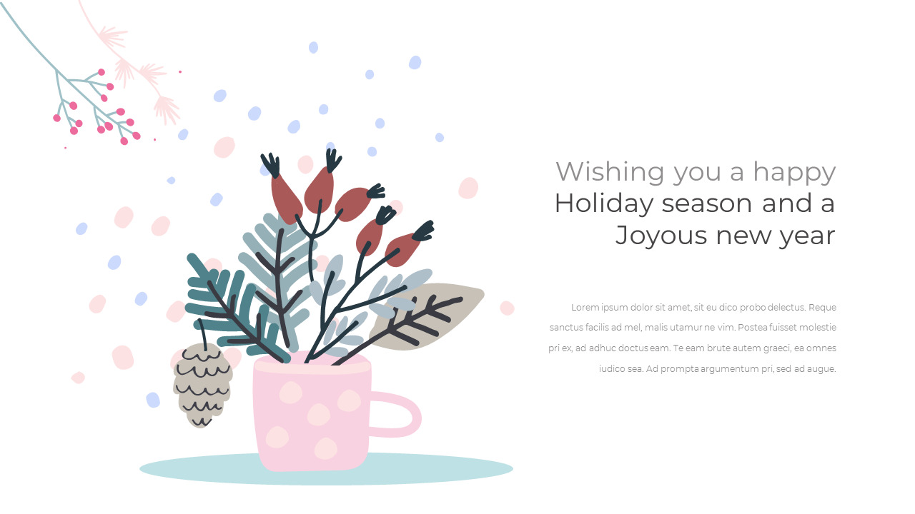 Season's Greetings Presentation Google Slides Templates