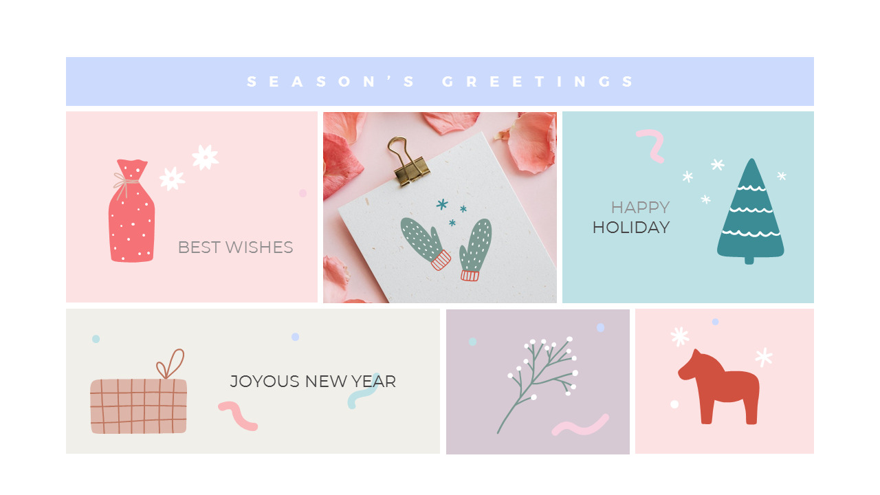 Season's Greetings Presentation Google Slides Templates