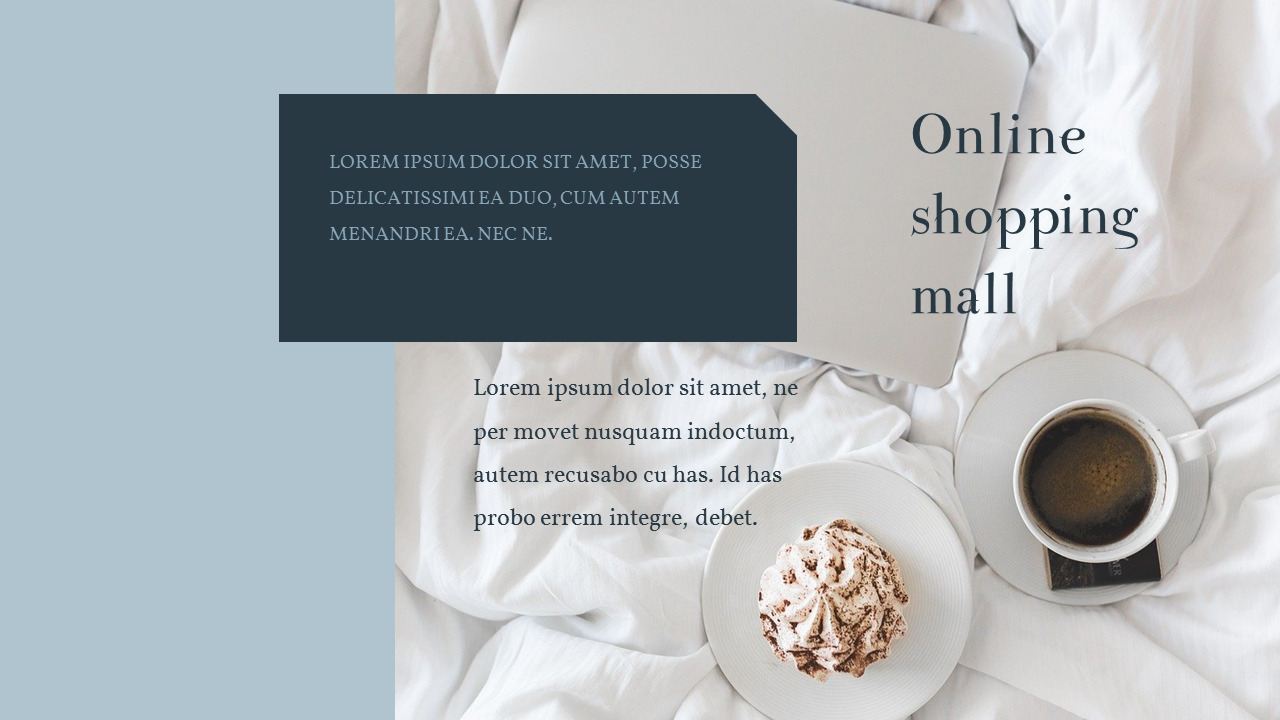 Online Shopping mall Proposal Presentation Templates