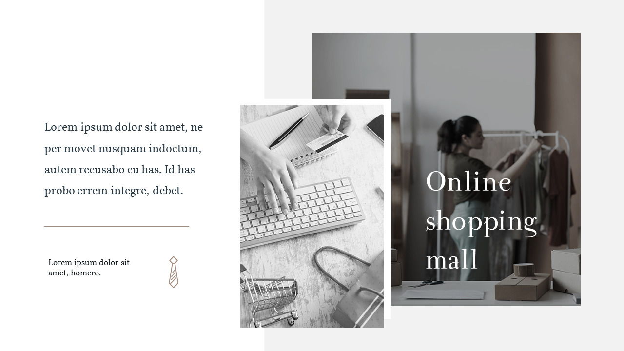 Online Shopping mall Proposal Presentation Templates