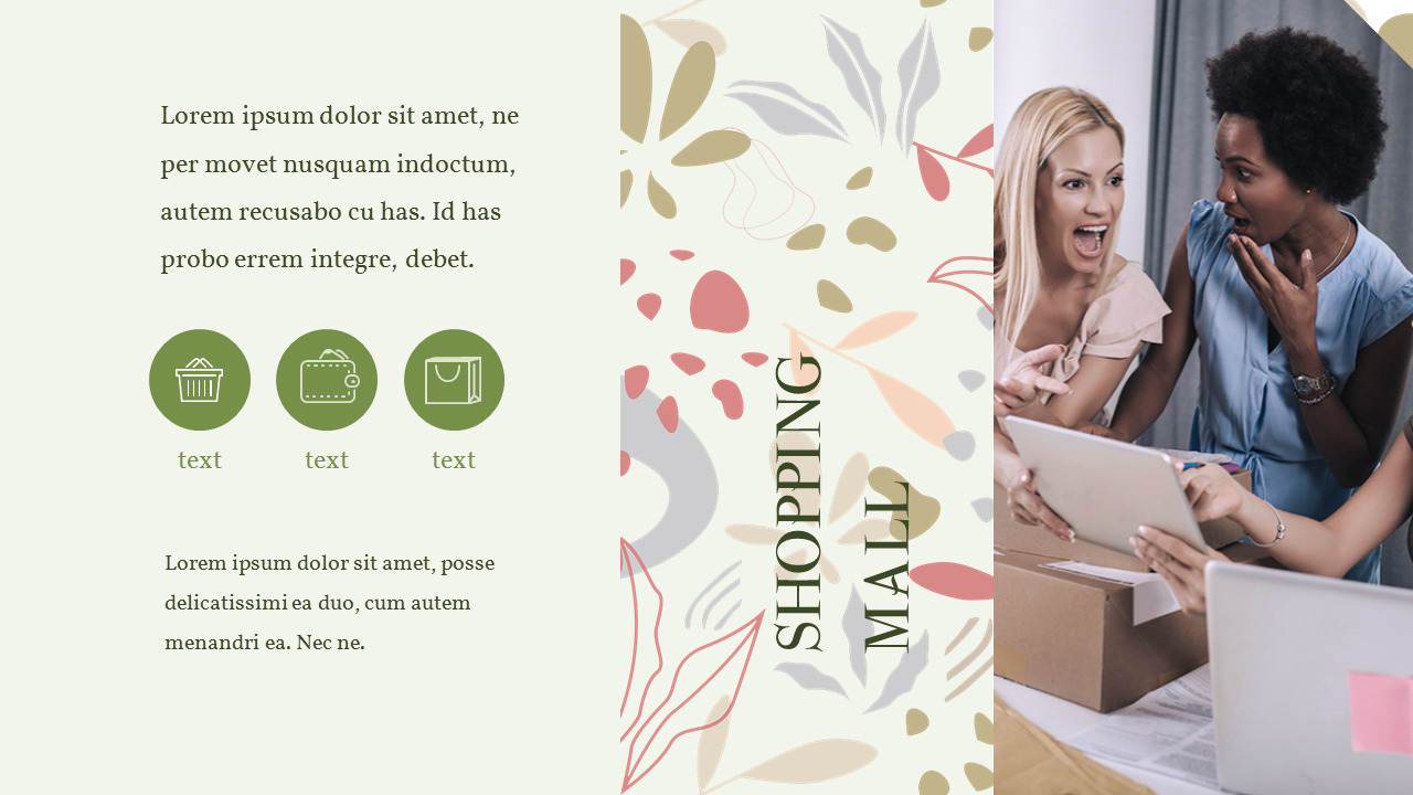 Online Shopping mall Proposal Presentation Templates