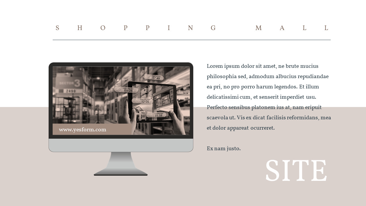 Online Shopping mall Proposal Presentation Templates