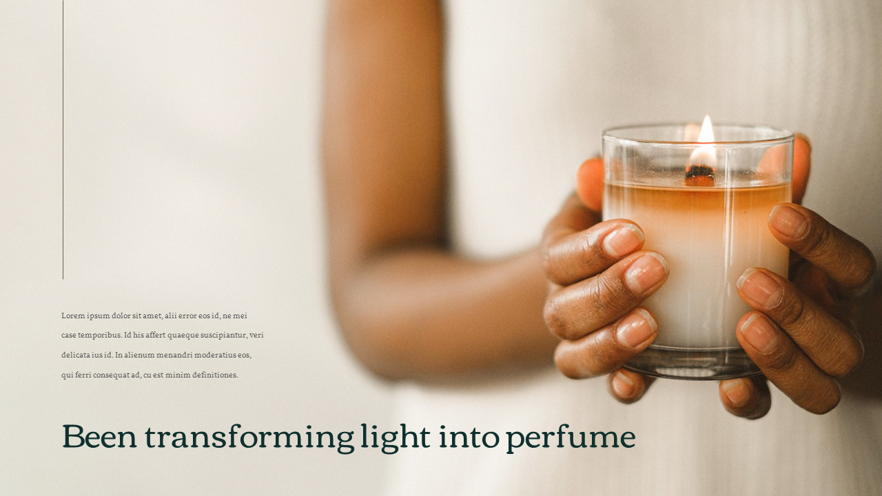 Scented Candles Slide Presentation|Lifestyle|PPT Templates