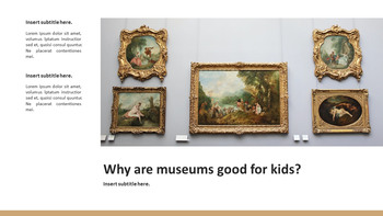 Museum Google Slides Template Diagrams Design