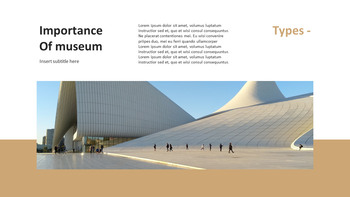 Museum Google Slides Template Diagrams Design