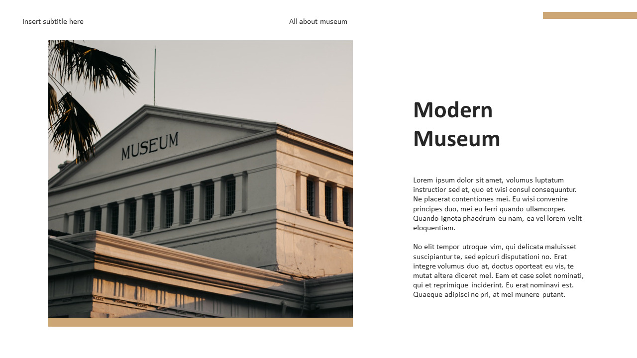 Museum Google Slides Template Diagrams Design