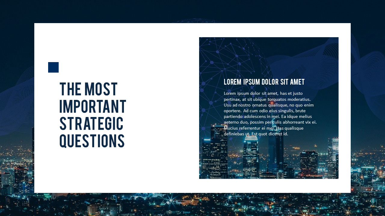 Business Project Simple PowerPoint Template Design
