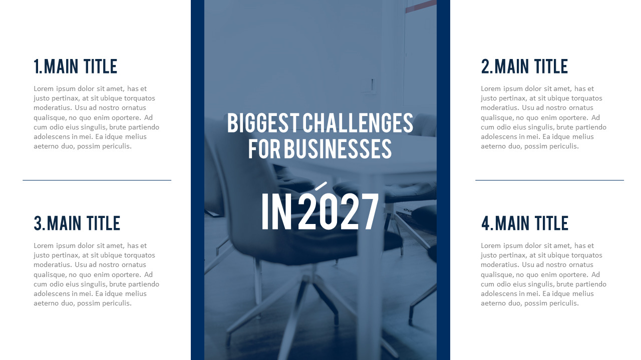 Business Project Simple PowerPoint Template Design