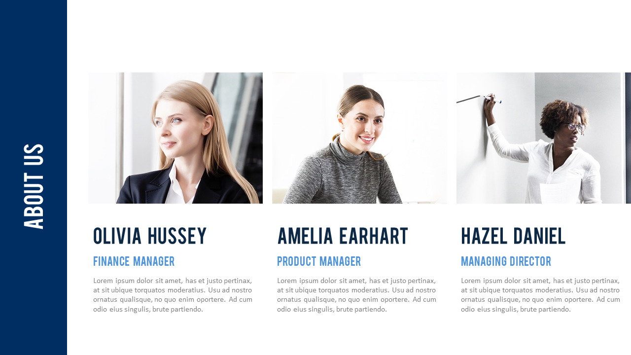 Business Project Simple PowerPoint Template Design
