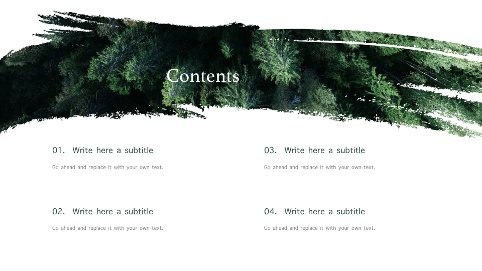 Forest Multipurpose Presentation Keynote Template
