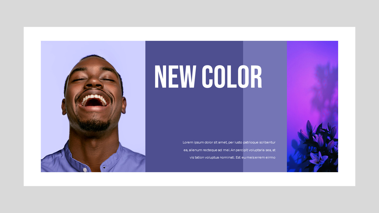 2022 Color of the Year PowerPoint Template – Veri Peri Periwinkle Deck