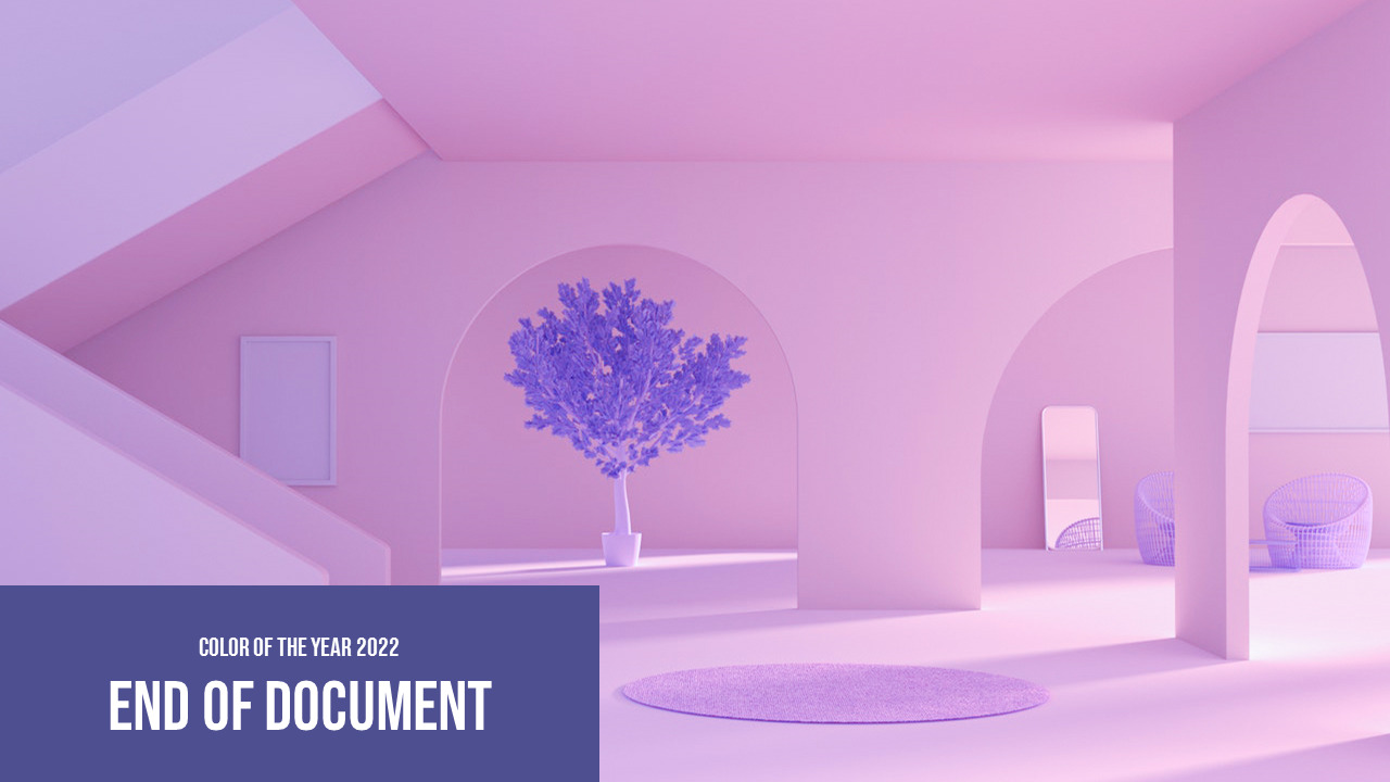 2022 Color of the Year PowerPoint Template – Veri Peri Periwinkle Deck