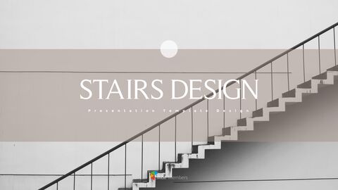 Stairs Design Startup PPT Templates|Construction