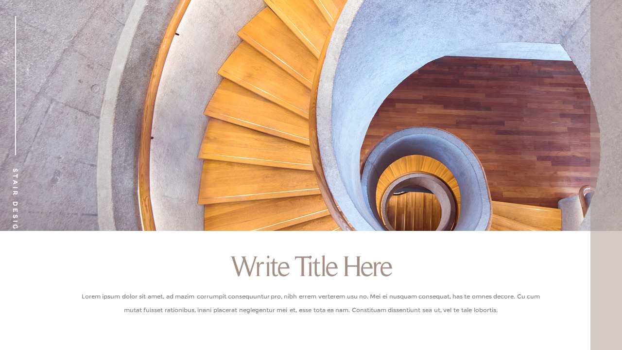 Stairs Design Startup PPT Templates|Construction