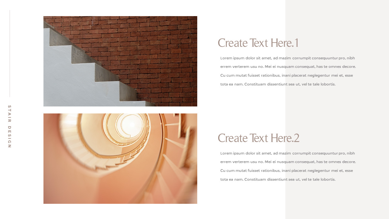 Stairs Design Startup PPT Templates|Construction