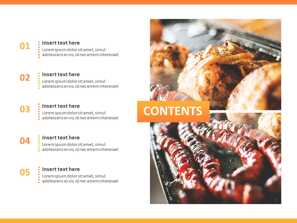 Free Powerpoint Sample - Camping Barbeque Party