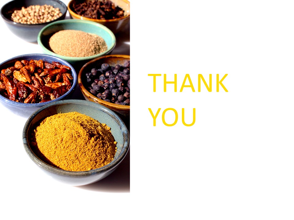 Free Powerpoint Template - Curry Powder