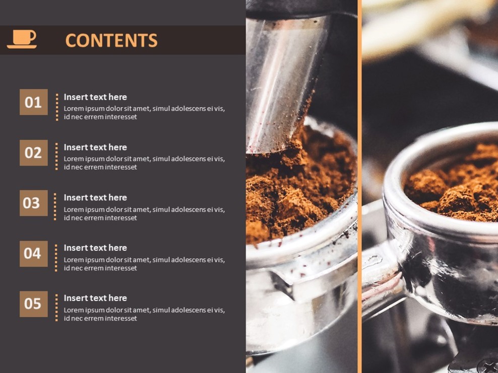 Free PPT Sample - Coffee Bean