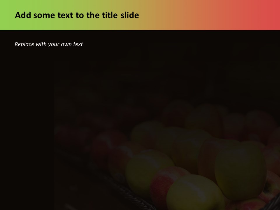 Free PPT Template - Arranged Apples