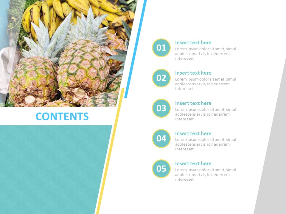 Free Template Design - Pineapples