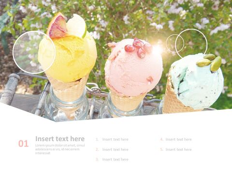 Süßes Eis - Kostenloses Template-Design