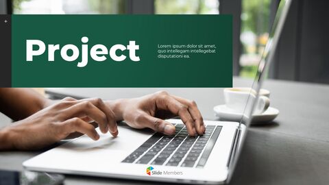 Business Project Minimal presentation slide design